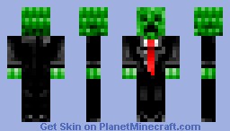 suit creeper Minecraft Skin