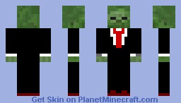Suited Zombie Minecraft Skin
