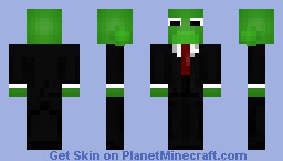 Suited Slip the Frog (still crazy eyes!) Minecraft Skin