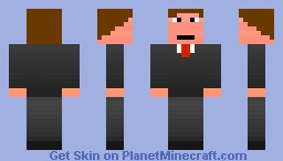 man in a suit Minecraft Skin