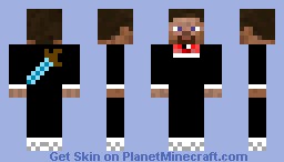 suit with sword on back Minecraft Skin
