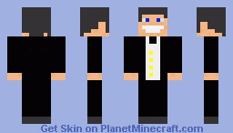 suit and bow tie Minecraft Skin
