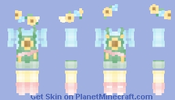 Sunflower Overalls Outfit Base Minecraft Skin