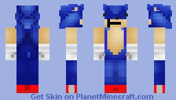 Sunky the hedgehog Minecraft Skin