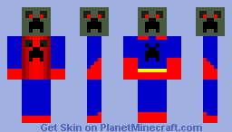 Super Creeper w/ Mask Minecraft Skin