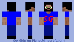 super goatee man Minecraft Skin