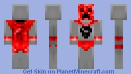 Super red creeper Minecraft Skin