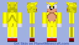 super sonic Minecraft Skin