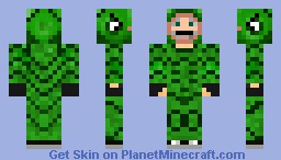 Creature from the black lagoon costume Minecraft Skin