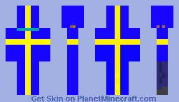 Swedish Flag Skin Minecraft Skin