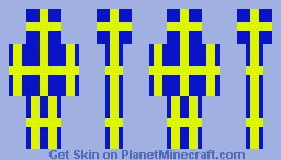 Swedish Flag Guy Minecraft Skin