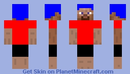Steve is ready to go swimming in a pool Minecraft Skin
