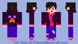 Synthwave Color Palette Test Minecraft Skin