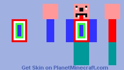 target man Minecraft Skin