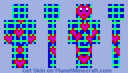 Tech heart Minecraft Skin