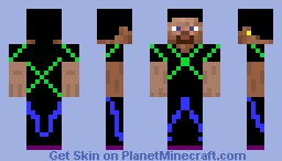 techno/rave Minecraft Skin