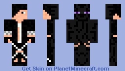 half enderman half teenager Minecraft Skin