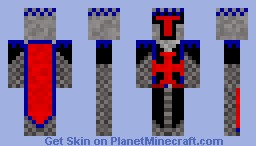 Black Templar knight Minecraft Skin