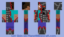 Half steve half terminator Minecraft Skin