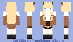 Golden hair girl~ Minecraft Skin