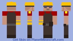 Red Engineer (Team Fortress 2) Minecraft Skin