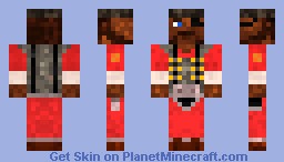 Red Demoman Minecraft Skin