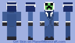 Team Fortress 2 Blue Spy - Creeper Mask Minecraft Skin