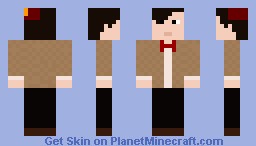 The Eleventh Doctor (With Fez) Minecraft Skin