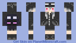 The Enderman girl Minecraft Skin