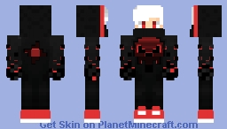 the red skull Minecraft Skin