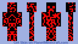 red viral creeper Minecraft Skin