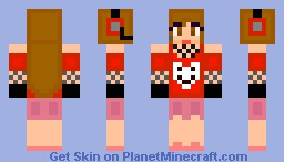 The Blocky Girl (Experimental) Minecraft Skin
