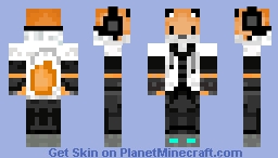 gamer fox Minecraft Skin