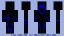 the reaper (blue eyes) Minecraft Skin
