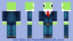 TheSuitedFrog (Blue Suit) Minecraft Skin