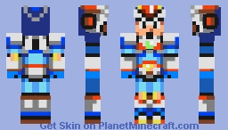 Third Armor X Hyper Chip Version (Rockman X3) Minecraft Skin