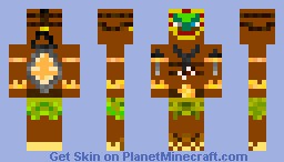 Tiki Guy Minecraft Skin