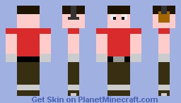Simple Red Scout Minecraft Skin
