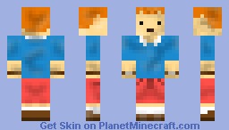 Tintin with 3D hair! Minecraft Skin