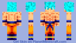 Goku ssj blue Minecraft Skin