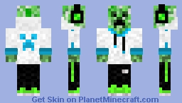 Gamer creeper skin Minecraft Skin