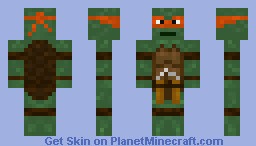 TMNT Michelangelo Minecraft Skin