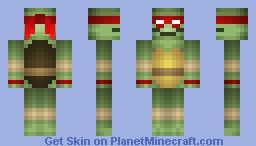 TMNT Raphael Minecraft Skin