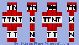 The tnt man Minecraft Skin