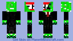 tnt head in a suit Minecraft Skin
