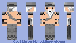 White Bearded Man Minecraft Skin