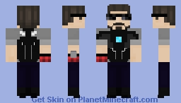 Tony stark best with iron glove Minecraft Skin