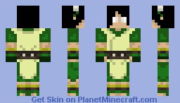 Toph Beifong Minecraft Skin