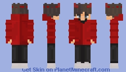 Eboy - Red Hoodie Minecraft Skin