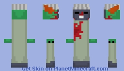 Tricky with conductor hat from Madness Combat Minecraft Skin